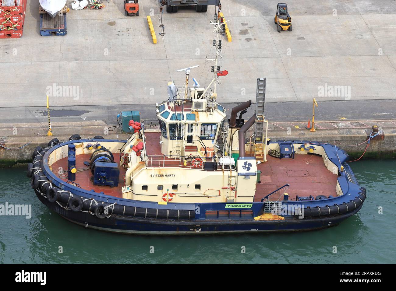 Tug boat Svitzer Harty is pictured in the port of Southampton, England ...