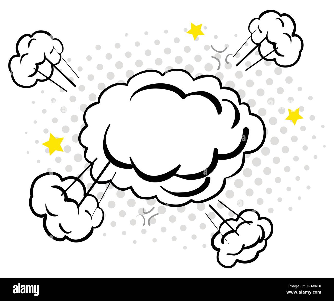 Illustration of comic explosion or smoke fight Stock Vector Image & Art ...