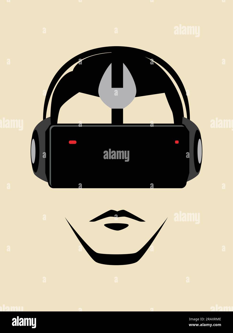 Head goggles Stock Vector Images - Alamy