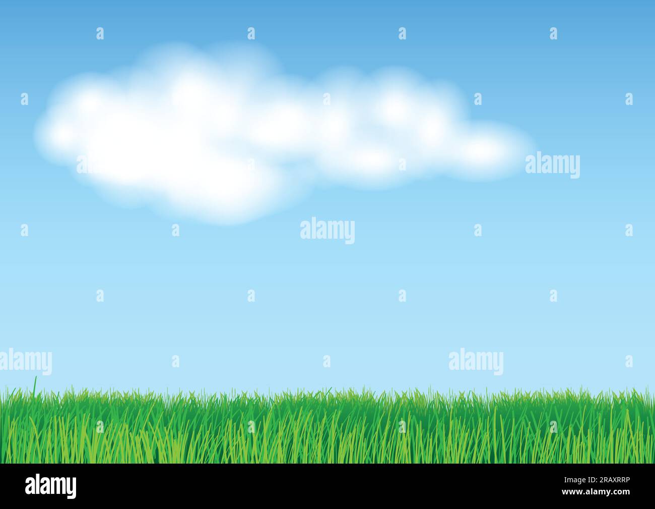 Illustration of grass on light blue background Stock Vector Image & Art ...