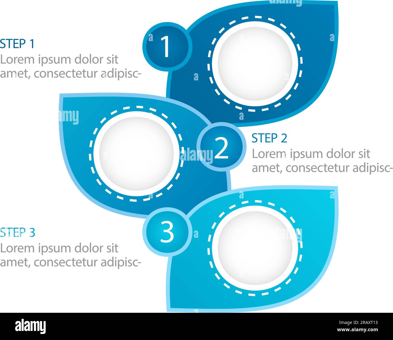 Educational ecology blue leaf infographic chart design template Stock ...