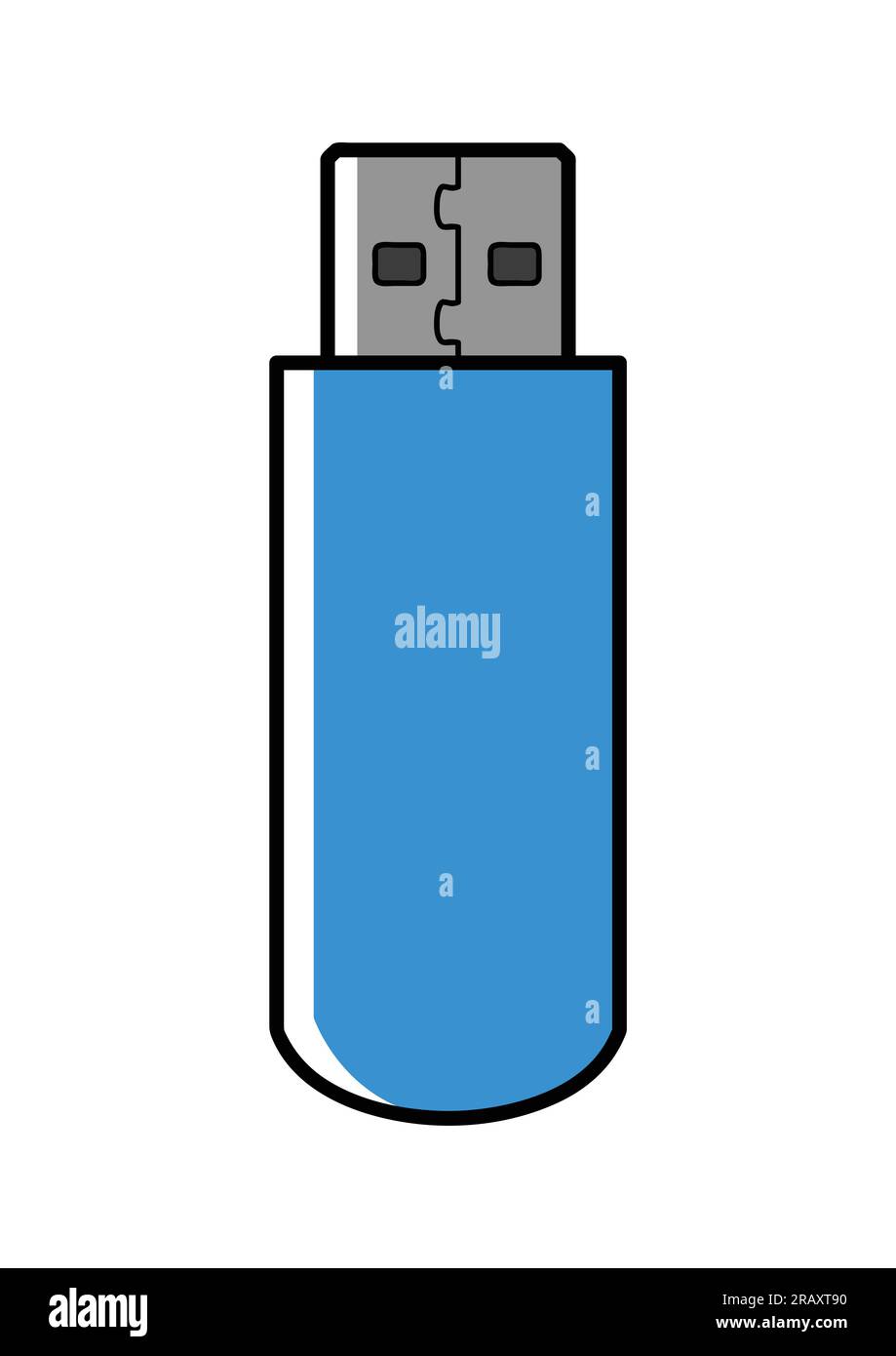 Blue memory stick Stock Vector Images - Alamy