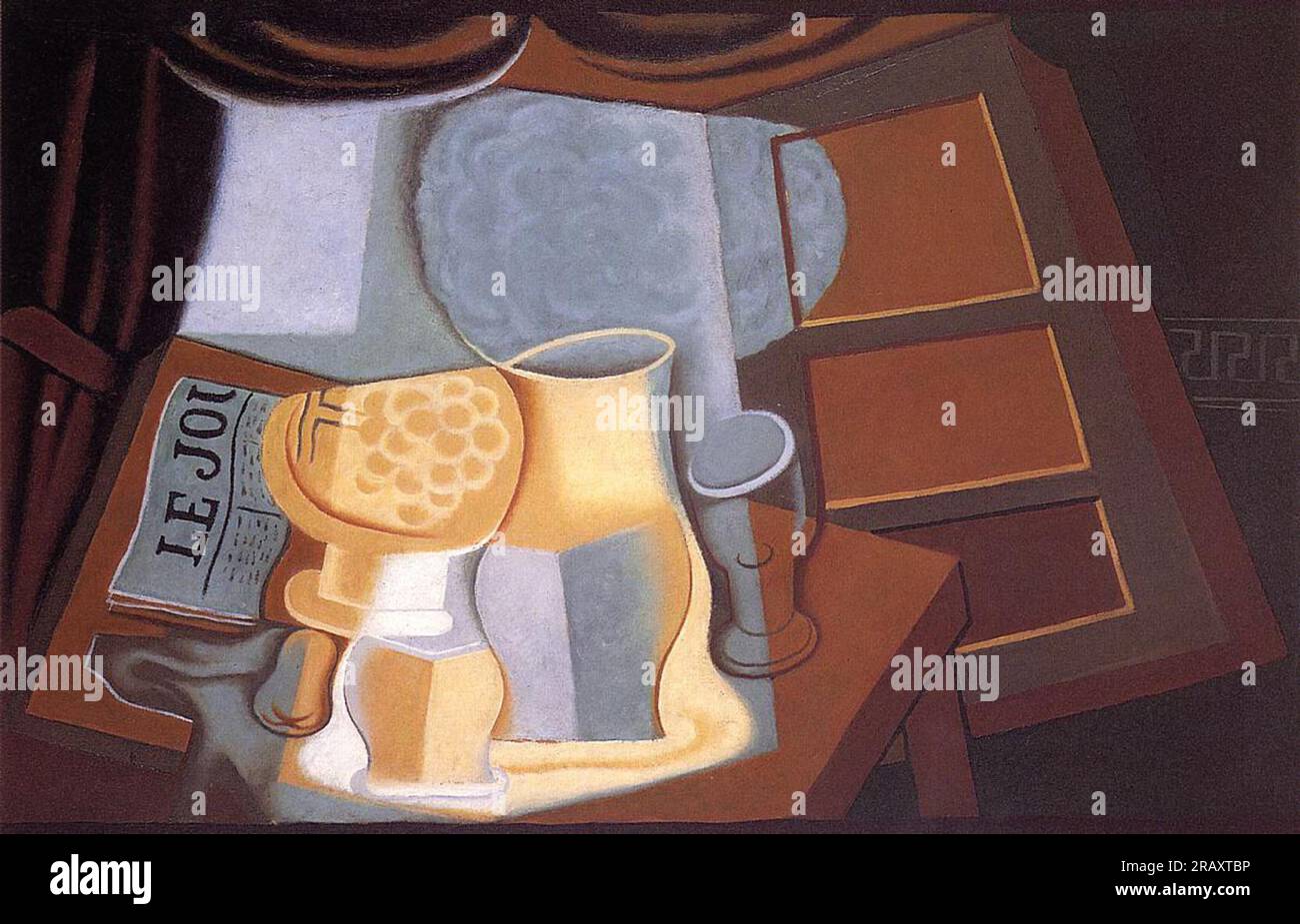 The Table in Front of the Window 1921 by Juan Gris Stock Photo - Alamy