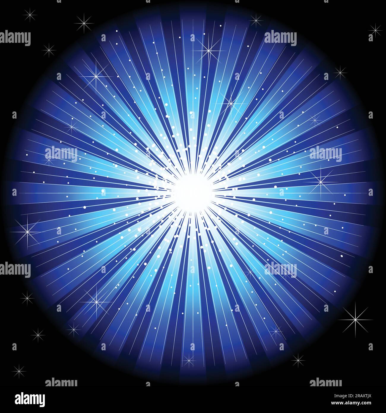 Illustration of blue light burst for background template Stock Vector ...