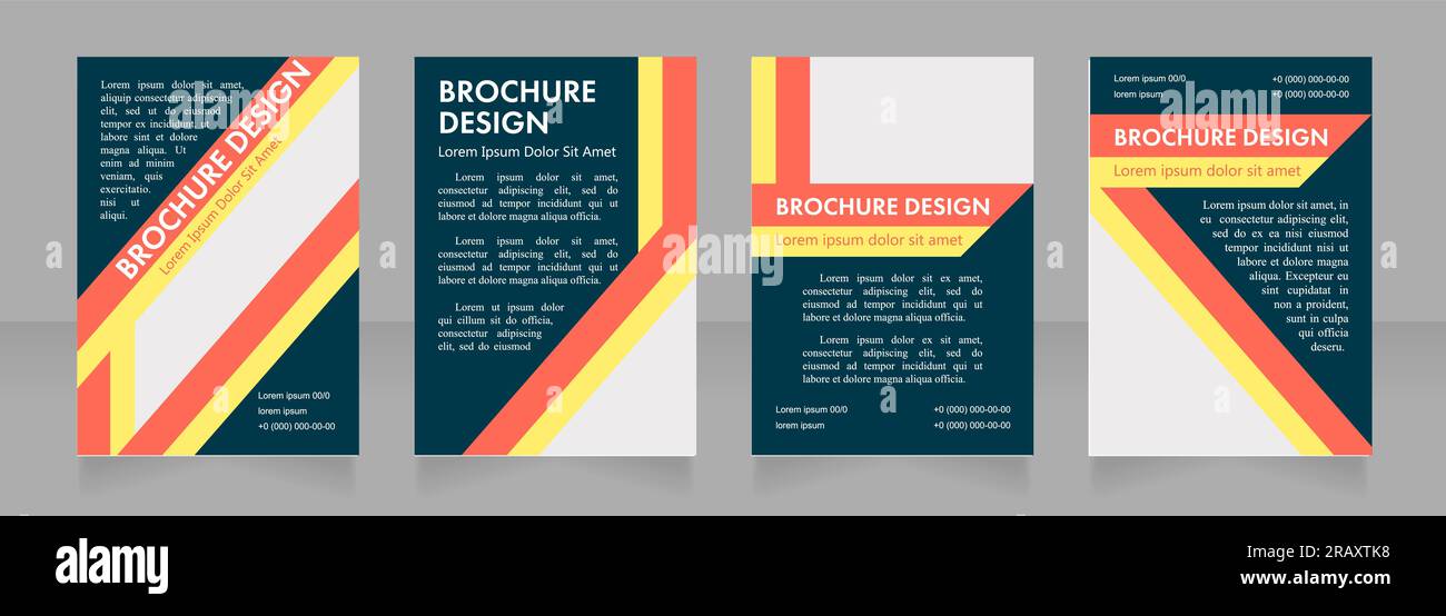 Promotional representation blank brochure layout design Stock Vector ...