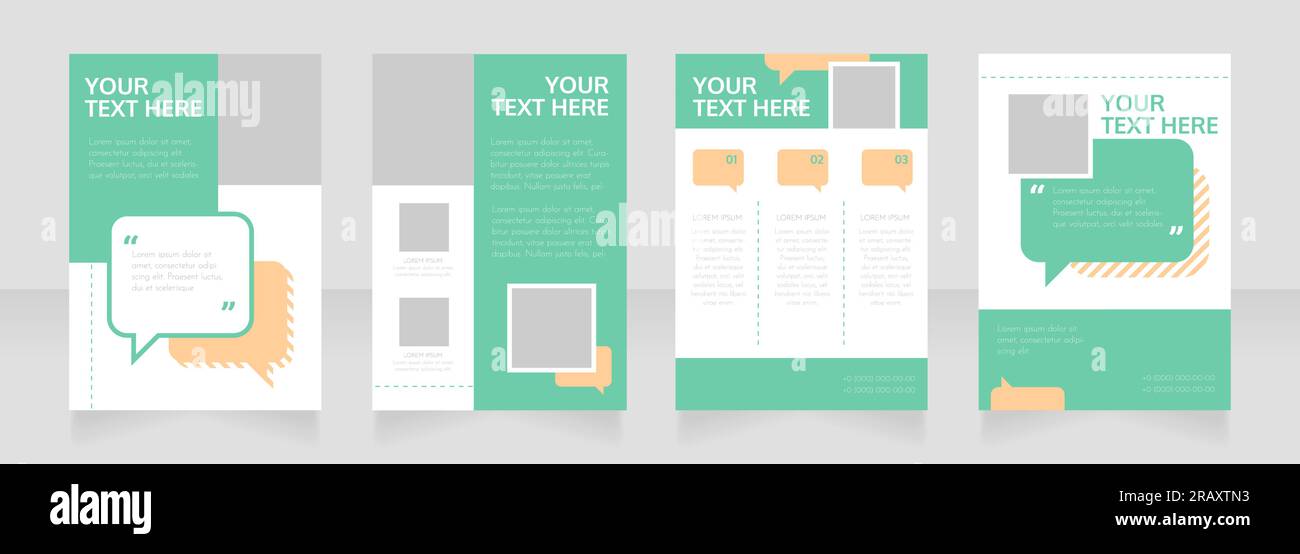 Public speaking course blank brochure layout design Stock Vector Image ...