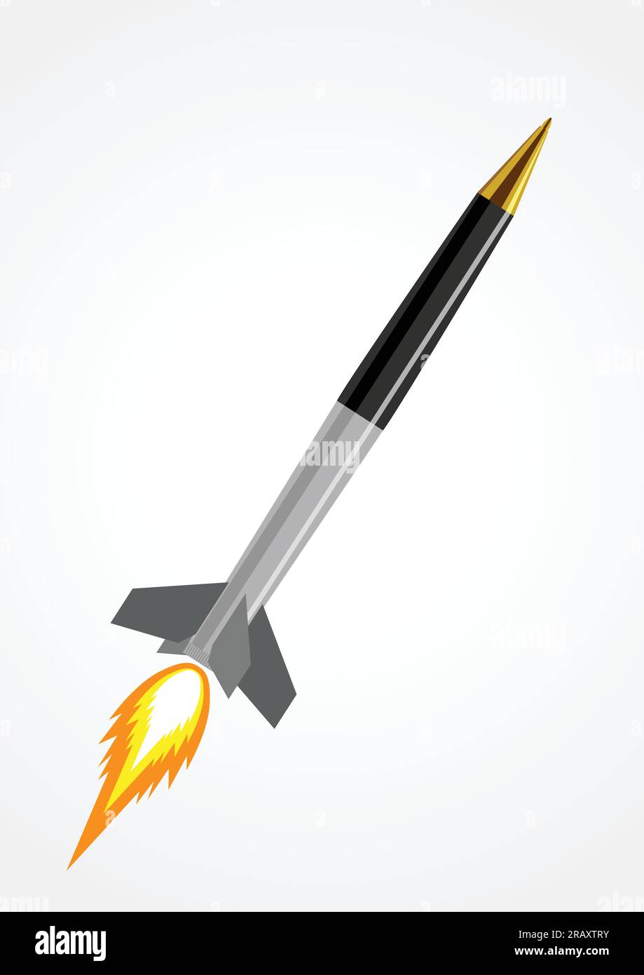 Illustration of a pen in the form of a rocket Stock Vector Image & Art ...
