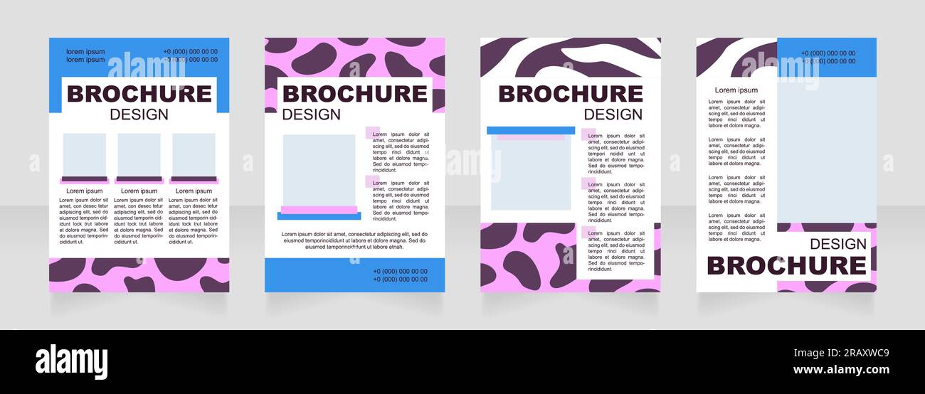 Jaguar and zebra blank brochure layout design Stock Vector Image & Art ...