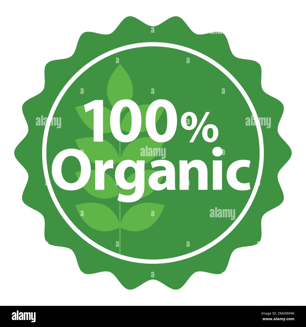 Simple Icon for organic product isolated on white background Stock ...