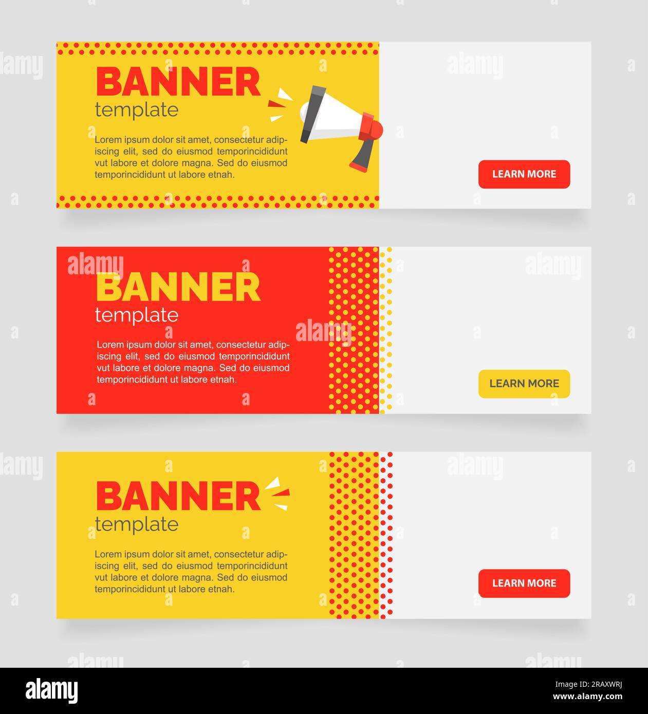 Product purchase horizontal web banner design template Stock Vector ...