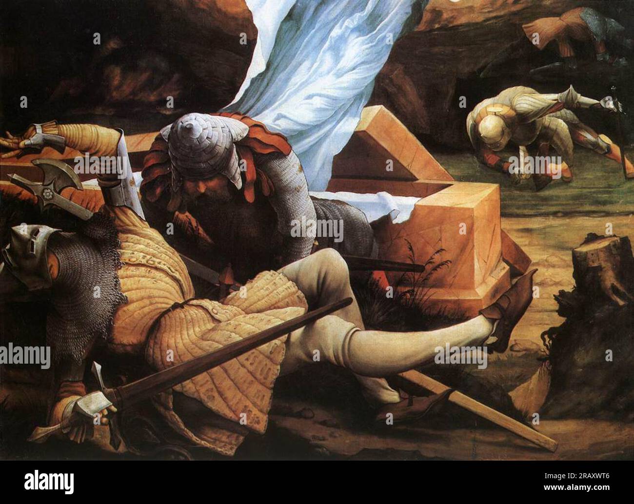 Soldiers Guarding Christ's Tomb at the Resurrection (detail from the ...