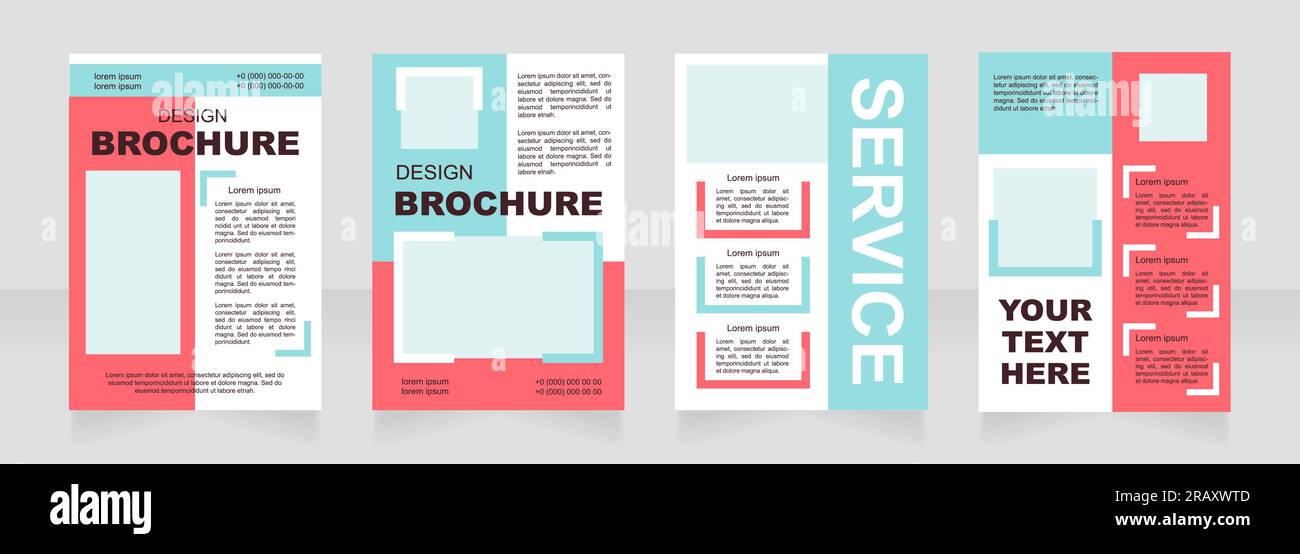 Advertisement service blank brochure layout design Stock Vector Image ...