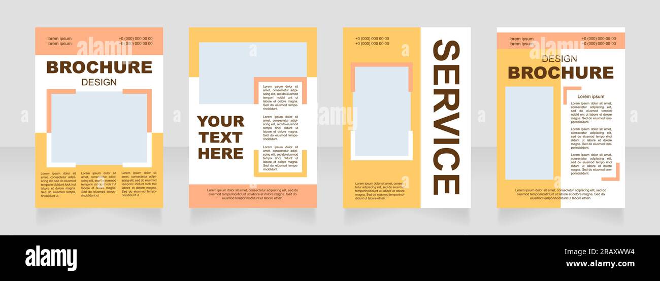 Seasonal work blank brochure layout design Stock Vector Image & Art - Alamy