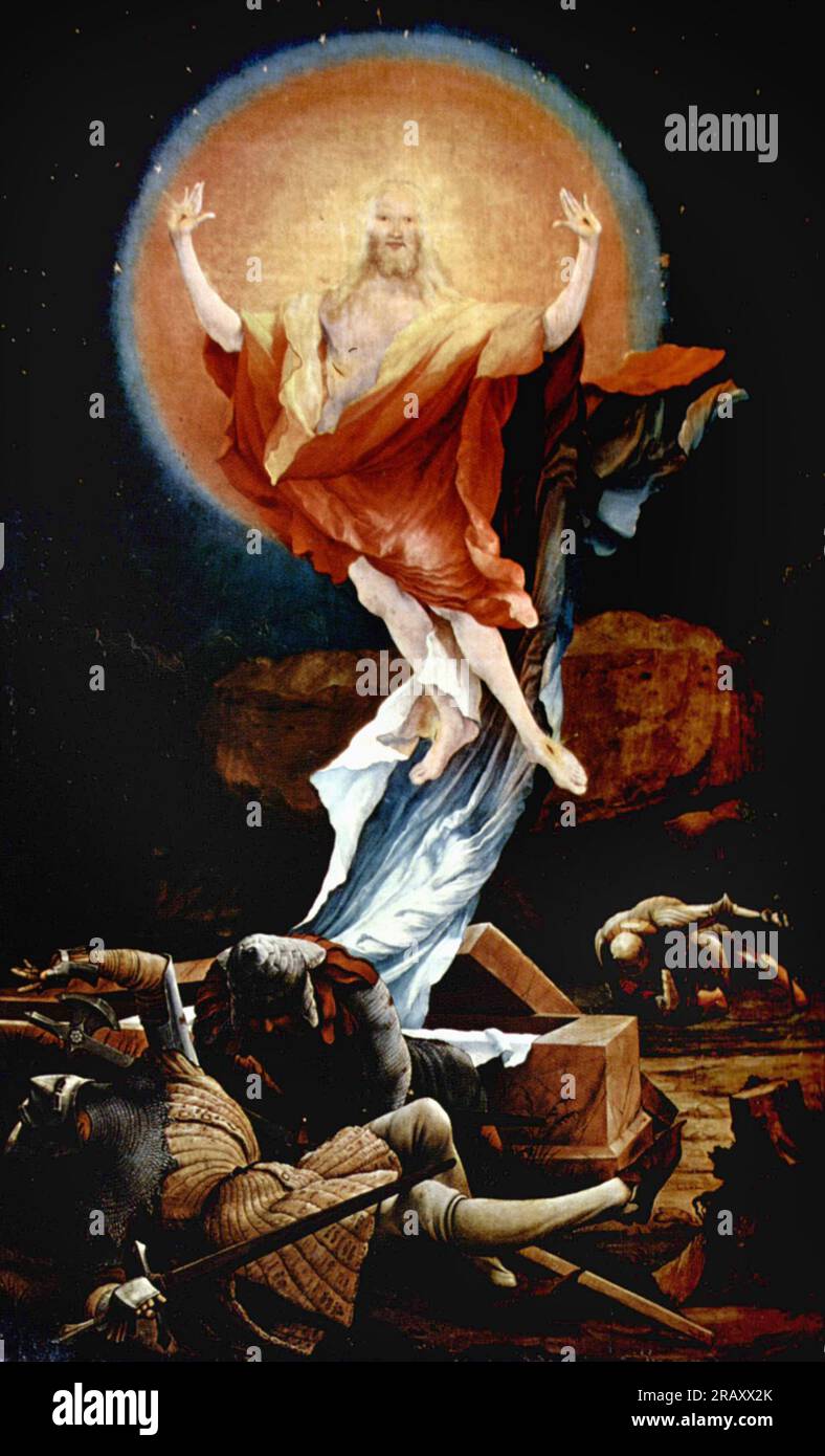The Resurrection of Christ (right wing of the Isenheim Altarpiece) 1516 ...