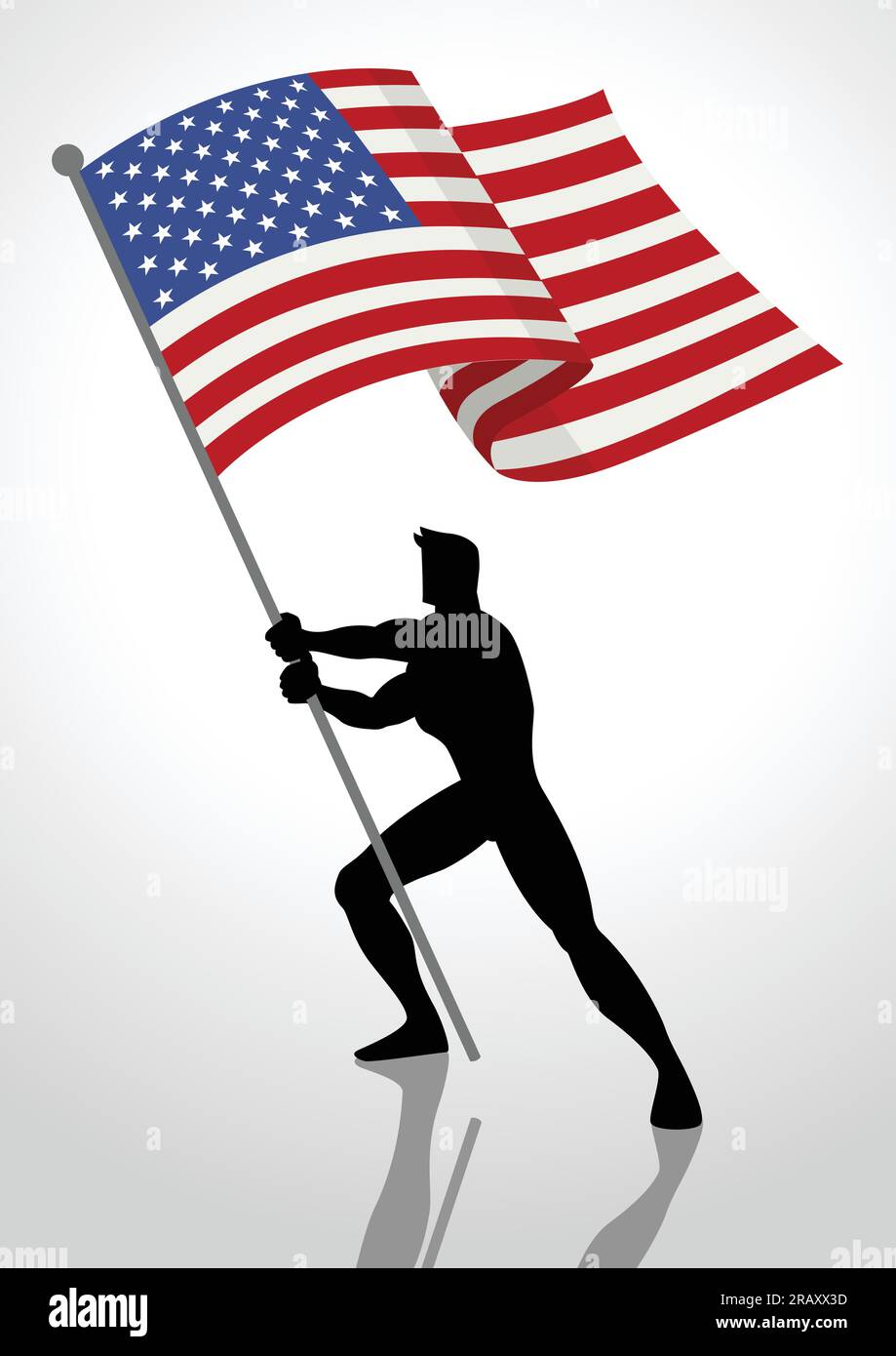 How To Draw A Person Holding A Flag