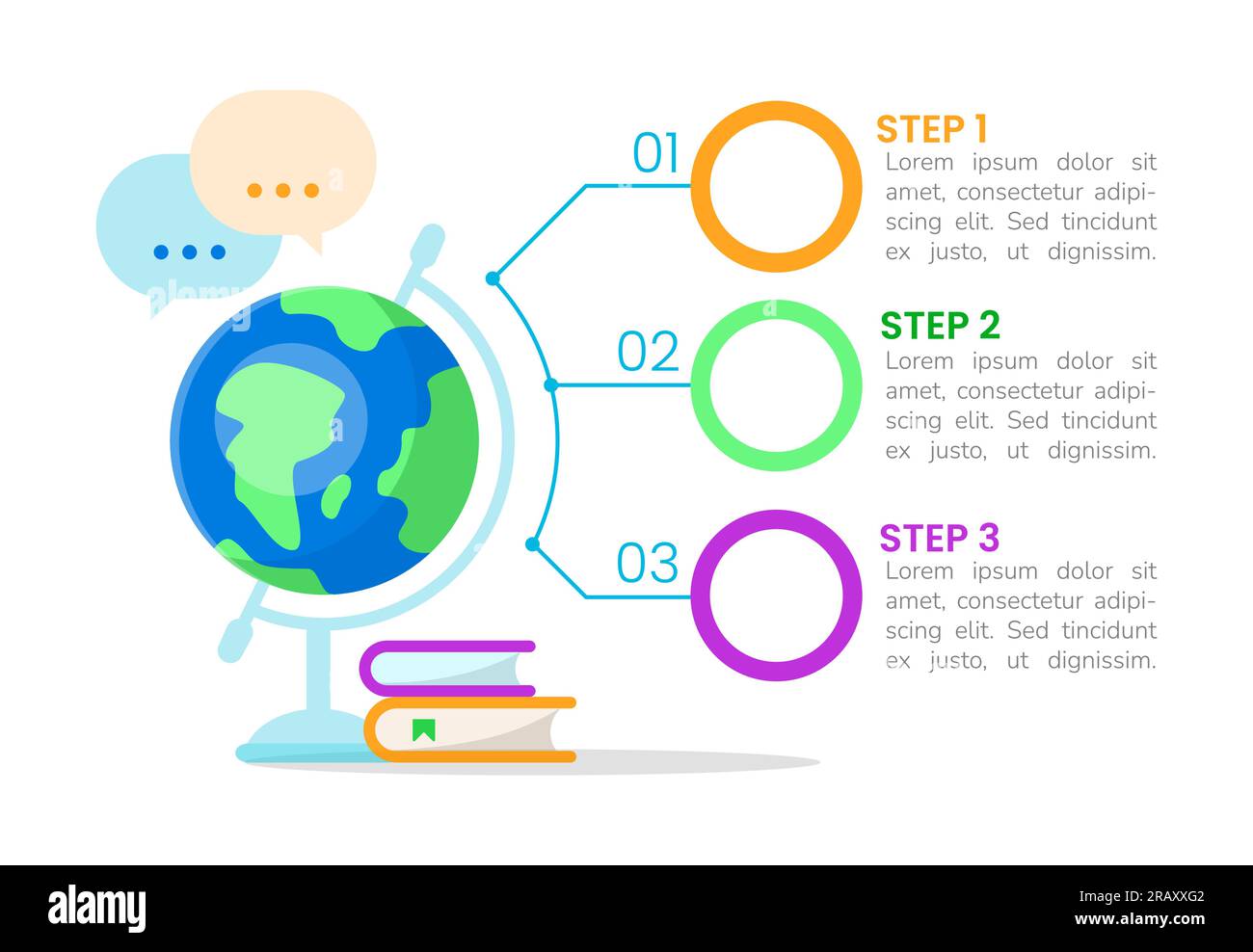 Worldwide geography course infographic chart design template Stock ... Worldwide geography course infographic chart design template Stock ...