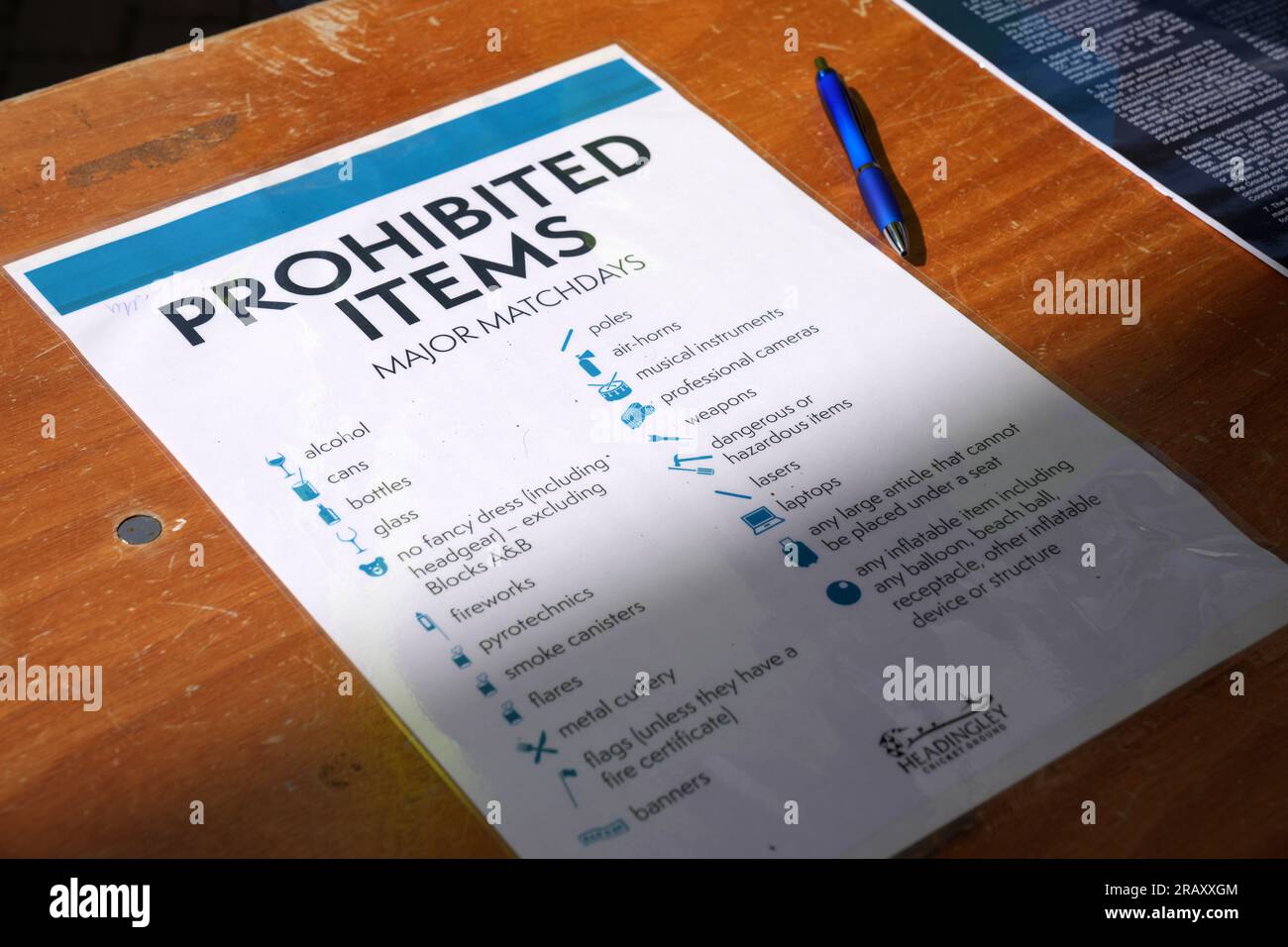 Prohibited items hi-res stock photography and images - Alamy