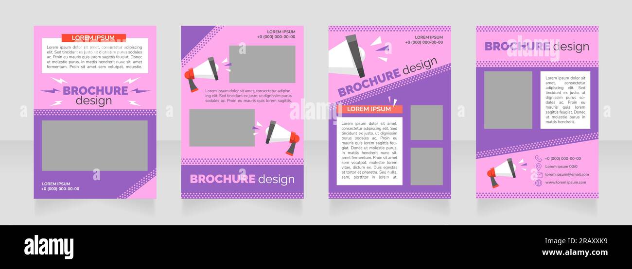 Social media advertisement blank brochure layout design Stock Vector ...
