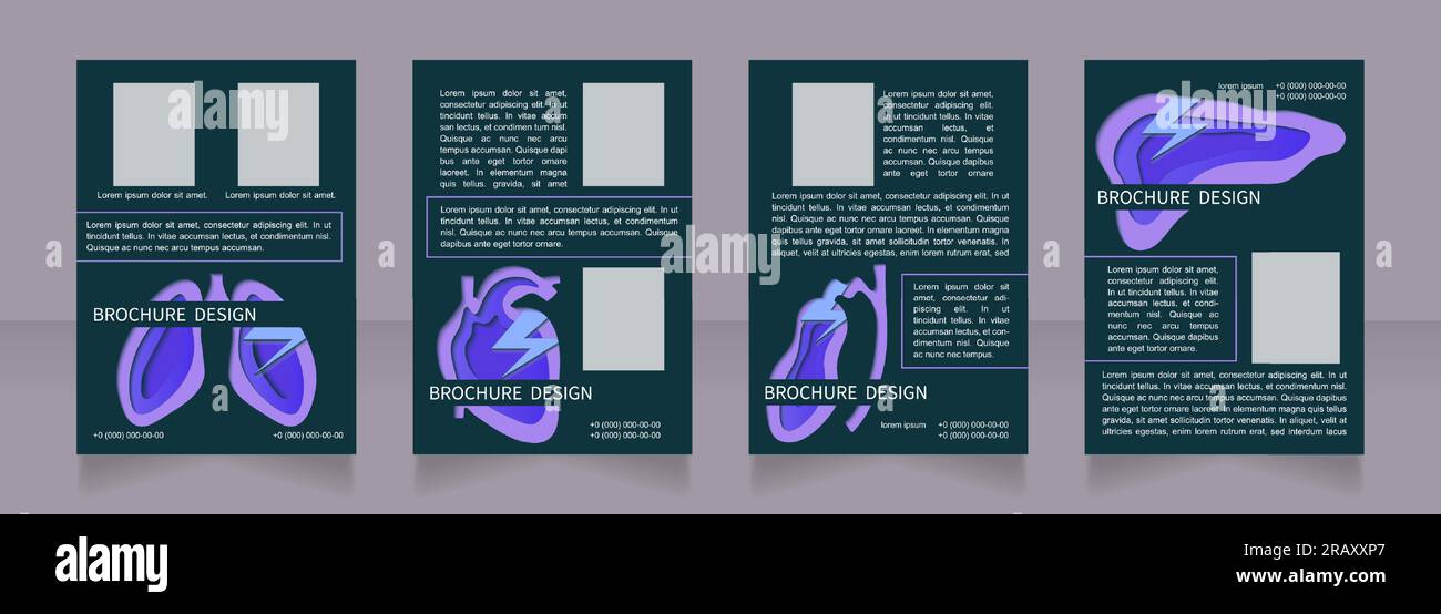 First aid for internal bleeding blank brochure layout design Stock ...