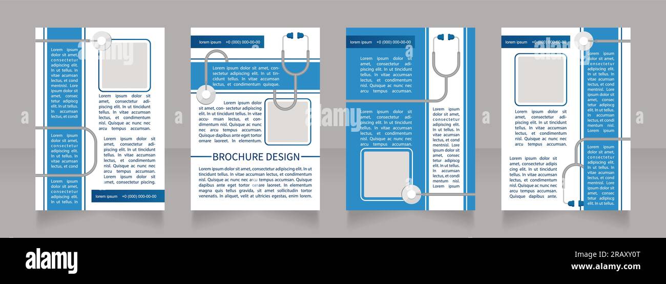 Surgical anesthesia preparation blank brochure layout design Stock ...
