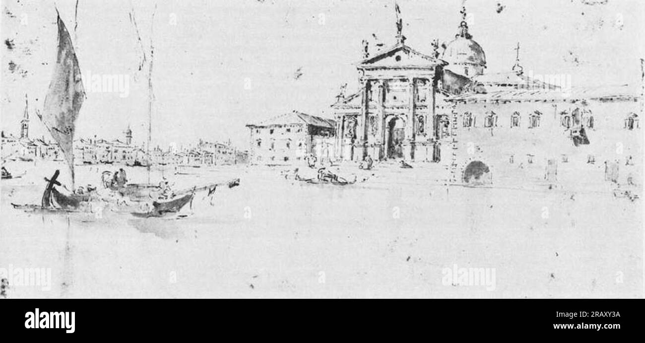 San Giorgio Maggiore 1780 by Francesco Guardi Stock Photo - Alamy