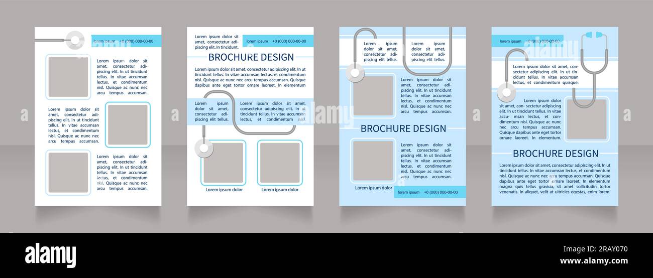 Cholesterol testing importance blank brochure layout design Stock ...
