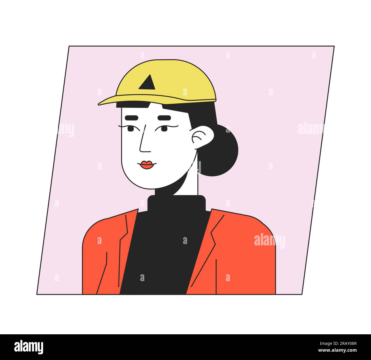 Portrait woman 30's pretty Stock Vector Images - Alamy