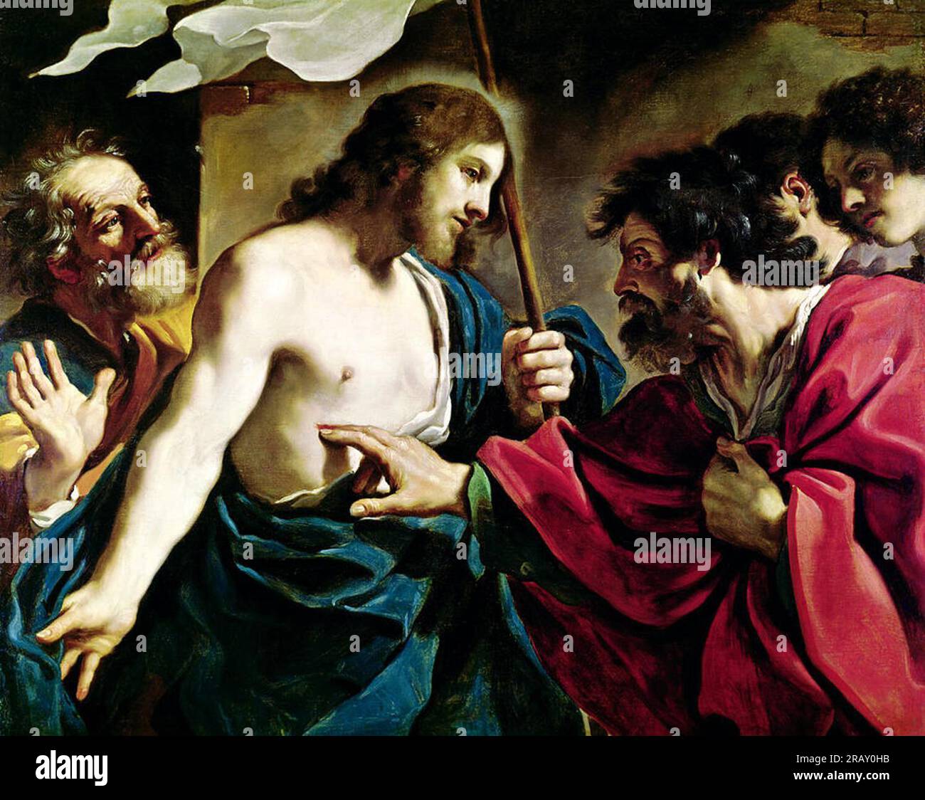 The Incredulity of Saint Thomas by Guercino Stock Photo - Alamy