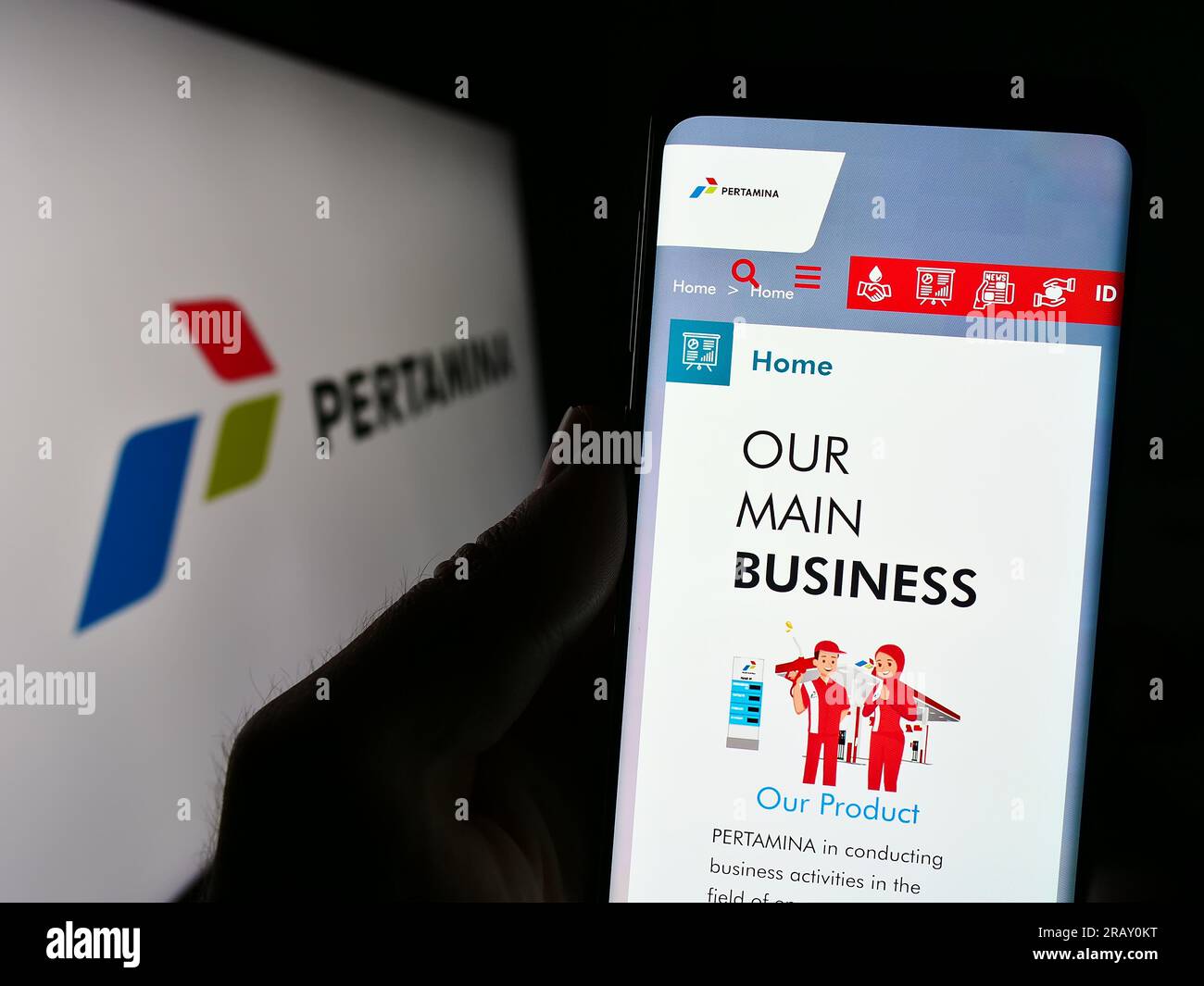 Pt pertamina logo hi-res stock photography and images - Alamy