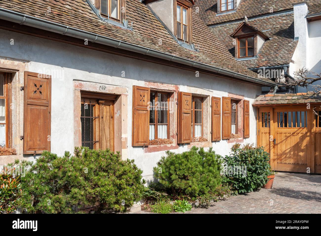 Typical backyard in the old town hi-res stock photography and images ...