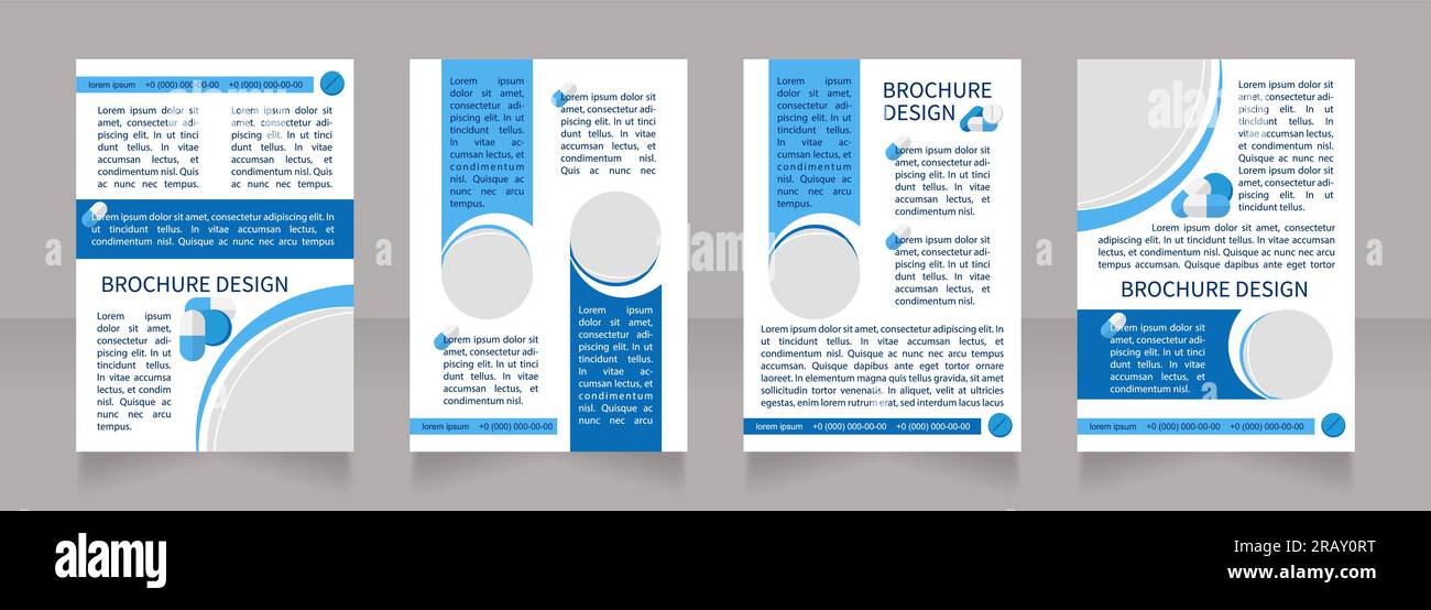 Diarrhea reasons and medication blank brochure layout design Stock ...