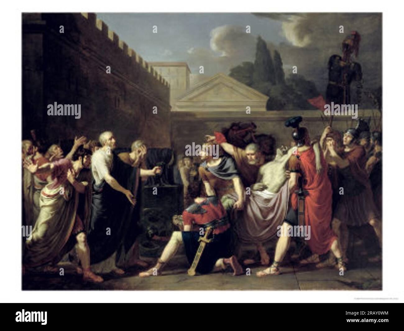 The Death of Brutus 1793 by Pierre-Narcisse Guerin Stock Photo - Alamy