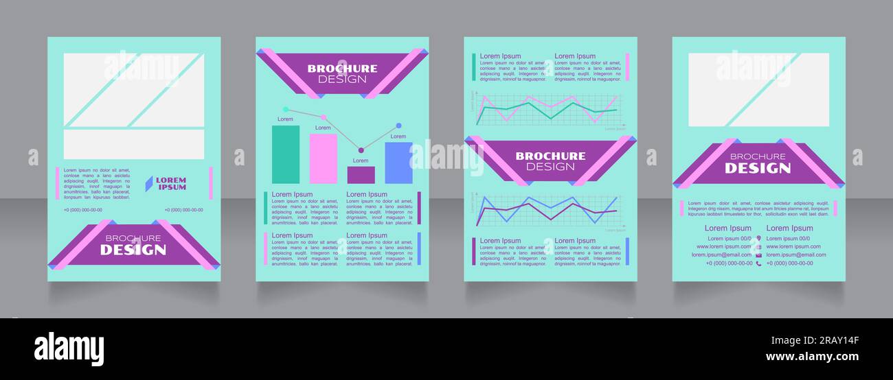 Price determination blue blank brochure design Stock Vector Image & Art ...