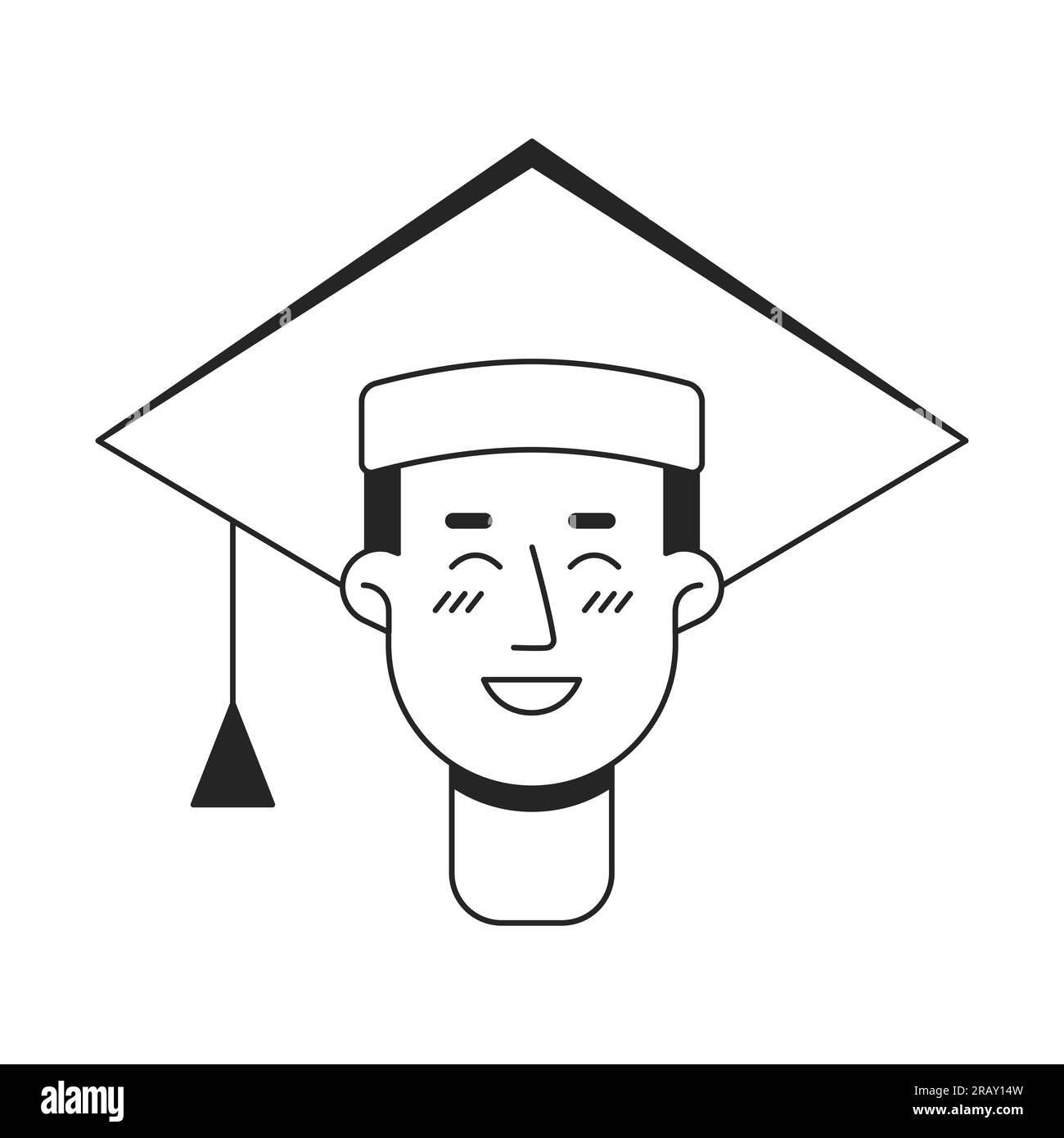 Student graduate black icon animation hi-res stock photography and ...