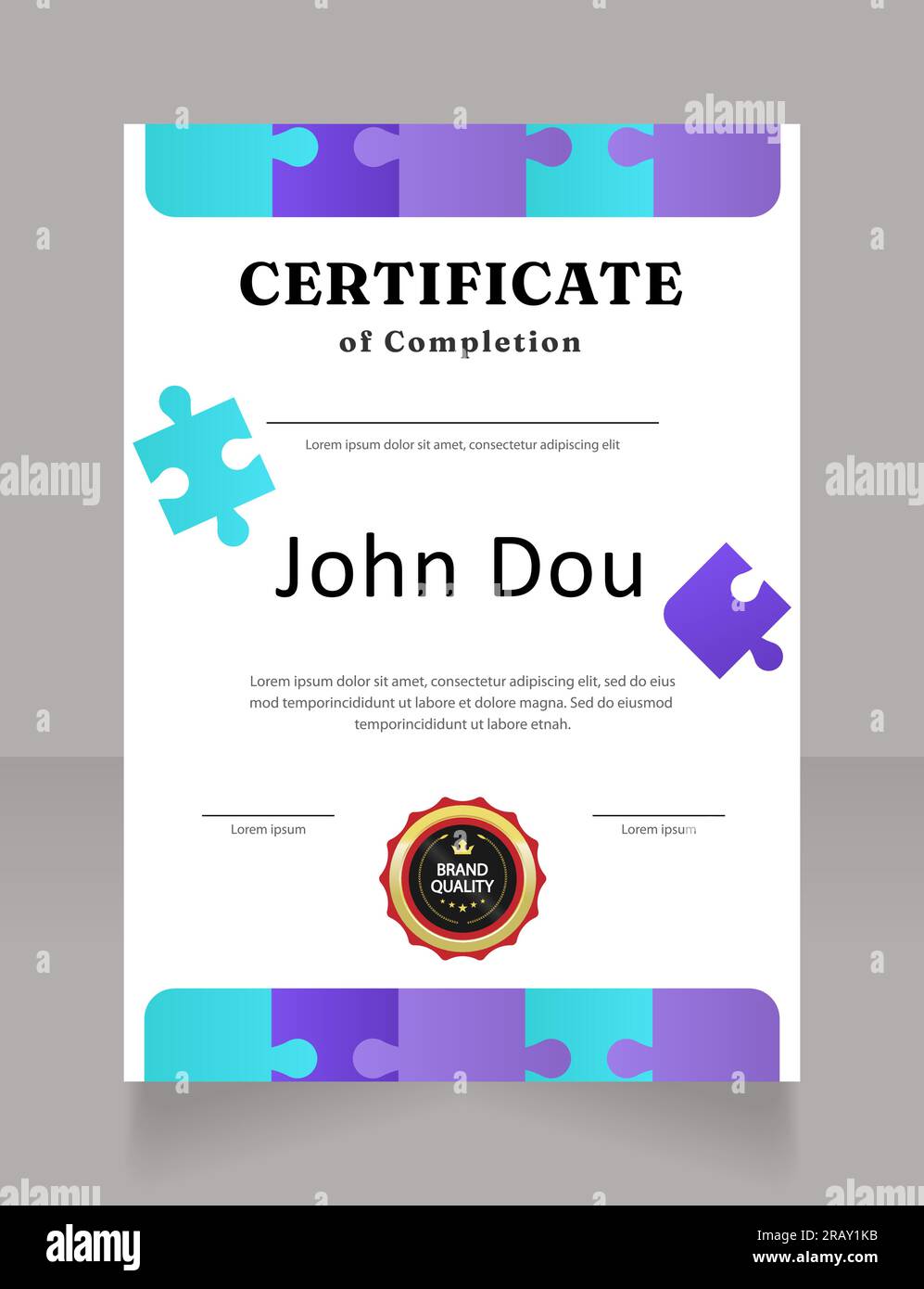 Modern Certificate Of Completion