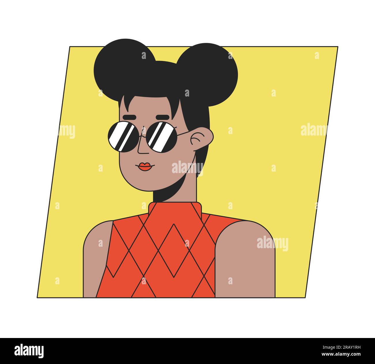 Appearance girl in glasses Stock Vector Images - Alamy