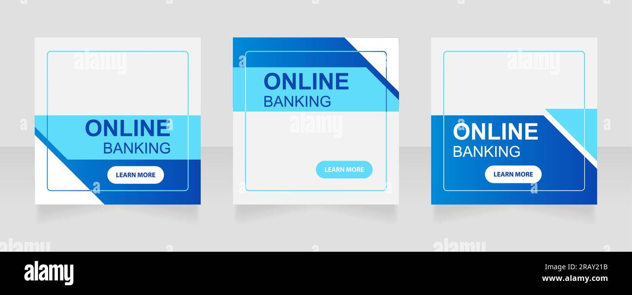 Online banking customer program web banner design template Stock Vector ...
