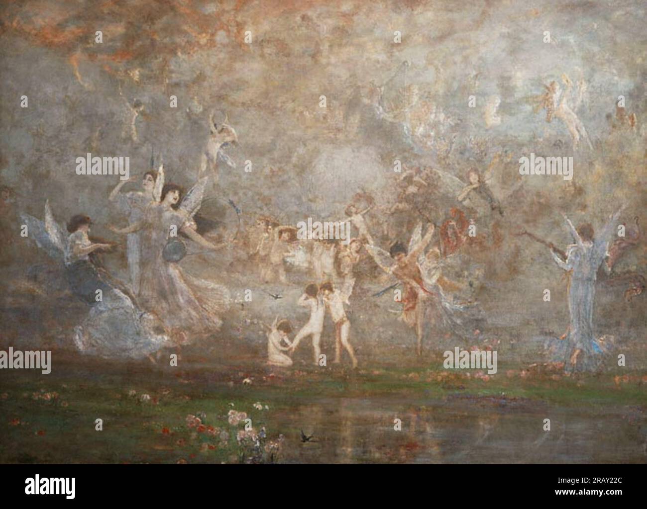 Spring Symphony 1886 by Nikolaos Gyzis Stock Photo - Alamy