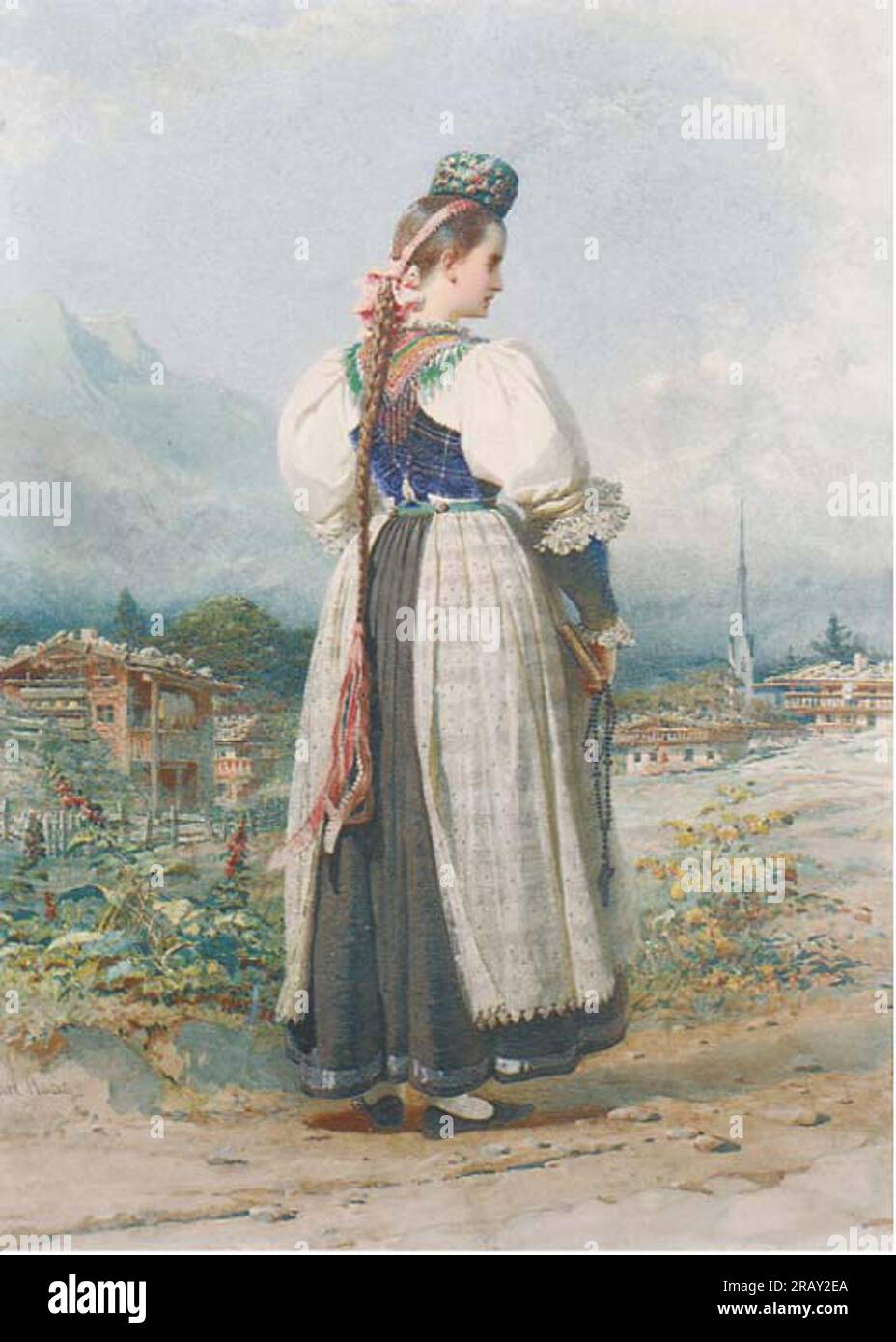 Italian peasant costume hi-res stock photography and images - Alamy