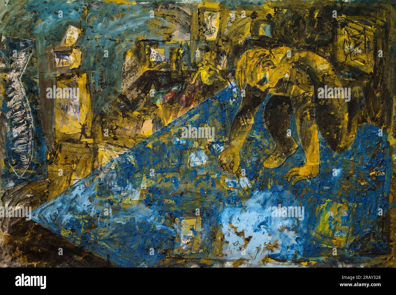 Miquel Barceló, PINTOR DAMUNT EL QUADRE, 1983, Sa Bassa Blanca Museum ...