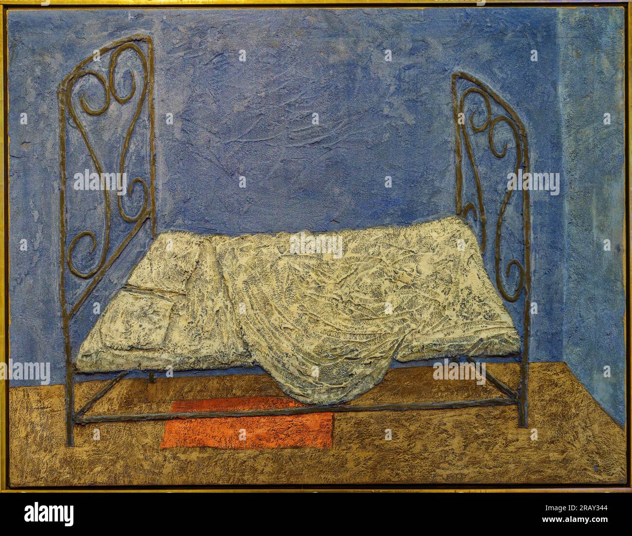 Blue iron bed, , Domenico Gnoli, Sa Bassa Blanca Museum (msbb) Yannick ...