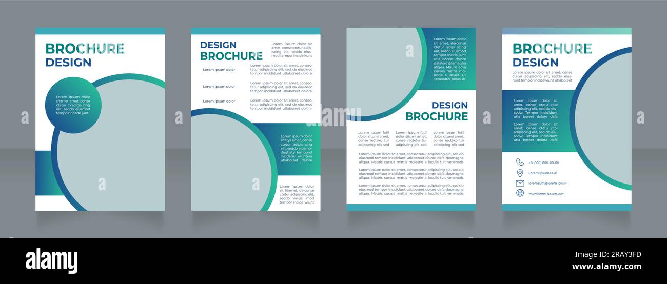 Financial analysis stages blank brochure design Stock Vector Image ...