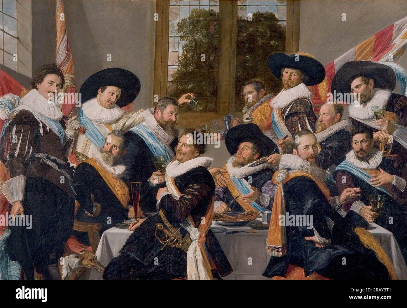 Banquet of the officers of the st george civic guard hi-res stock ...