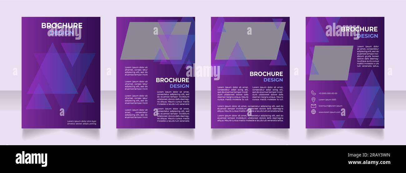 Non profit organization promotional blank brochure design Stock Vector ...