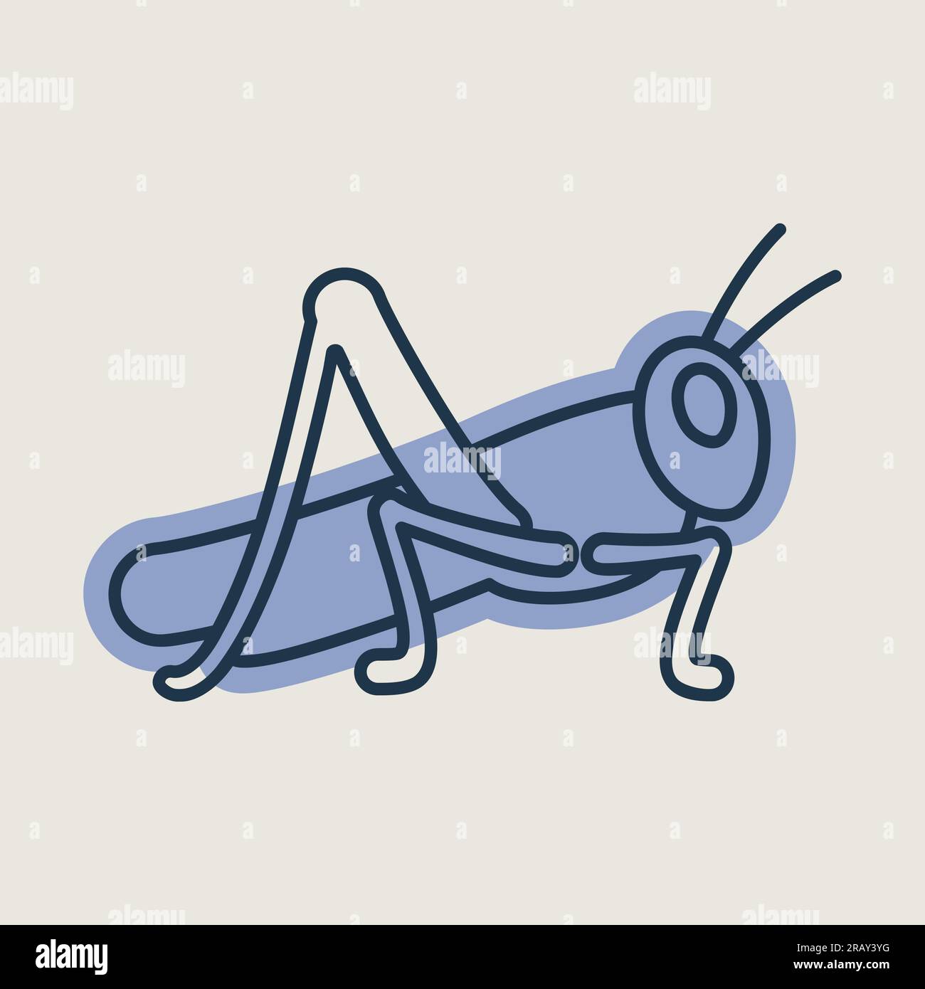 Grasshopper locust isolated icon. Agriculture sign. Graph symbol for ...