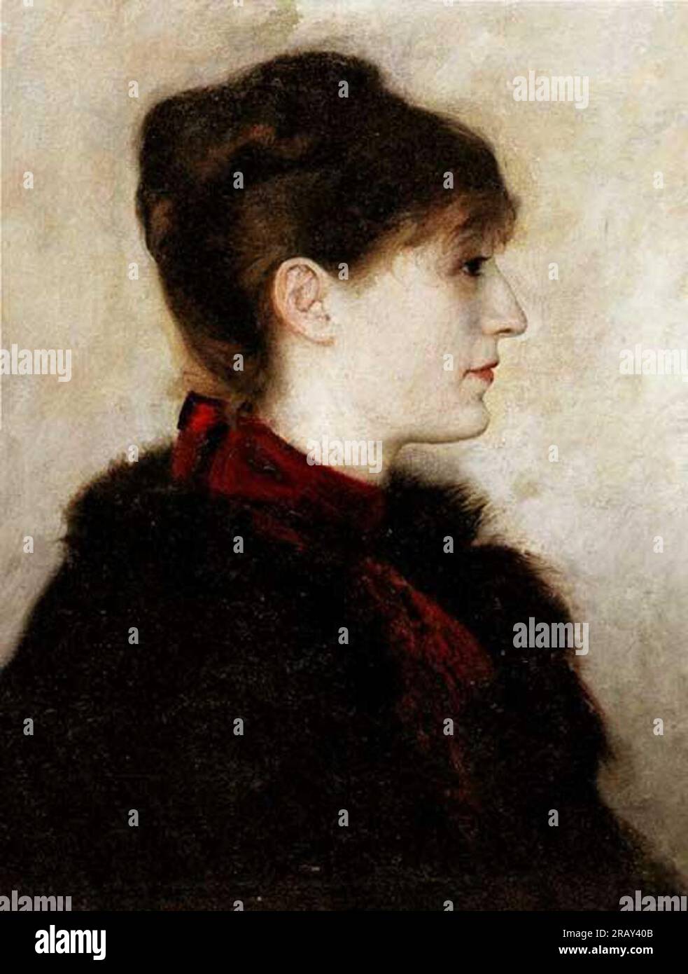 Portrait by Osman Hamdi Stock Photo - Alamy