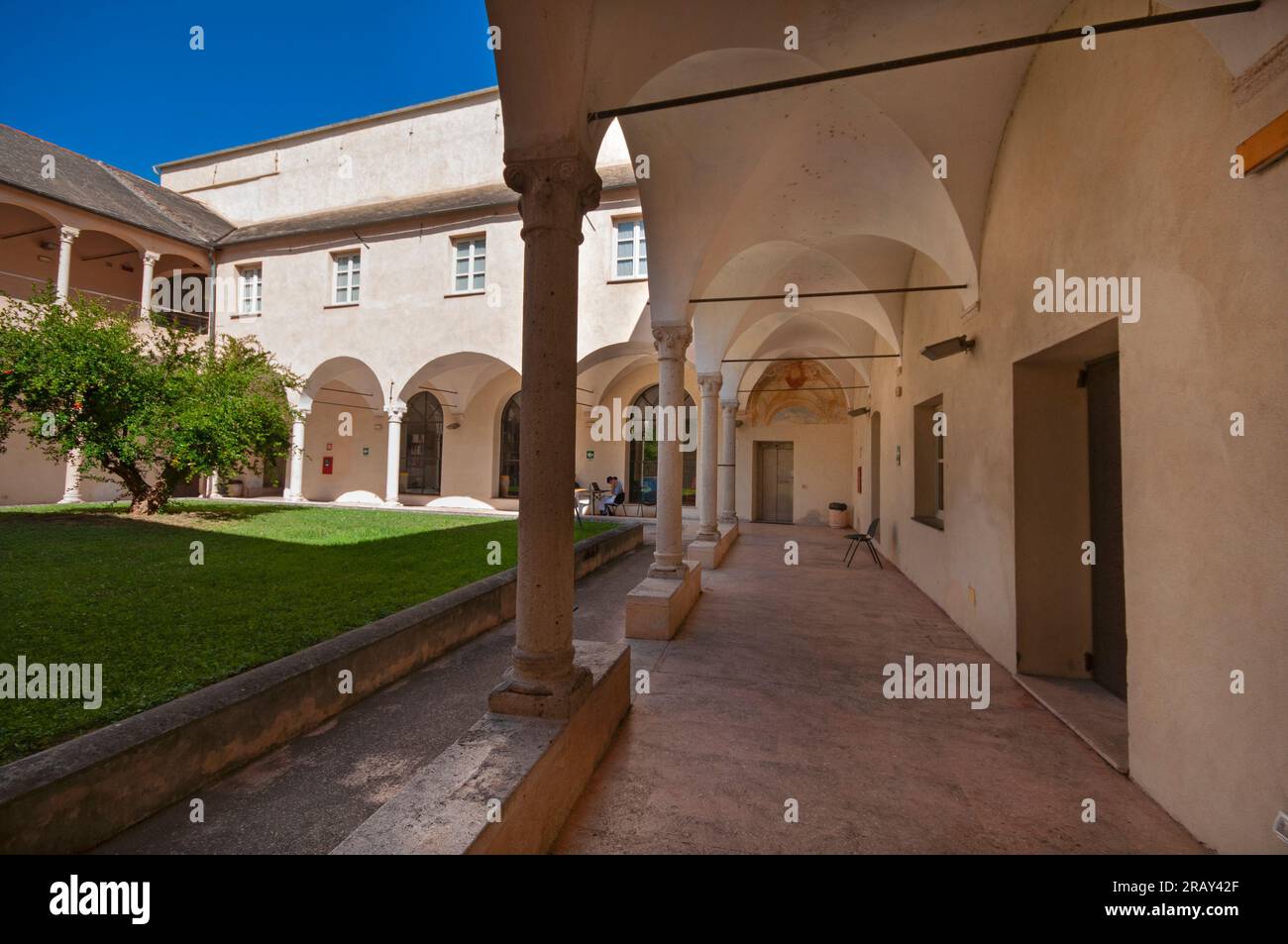 Italy, Liguria, Finalborgo, Complesso Monumentale di Santa Caterina ...