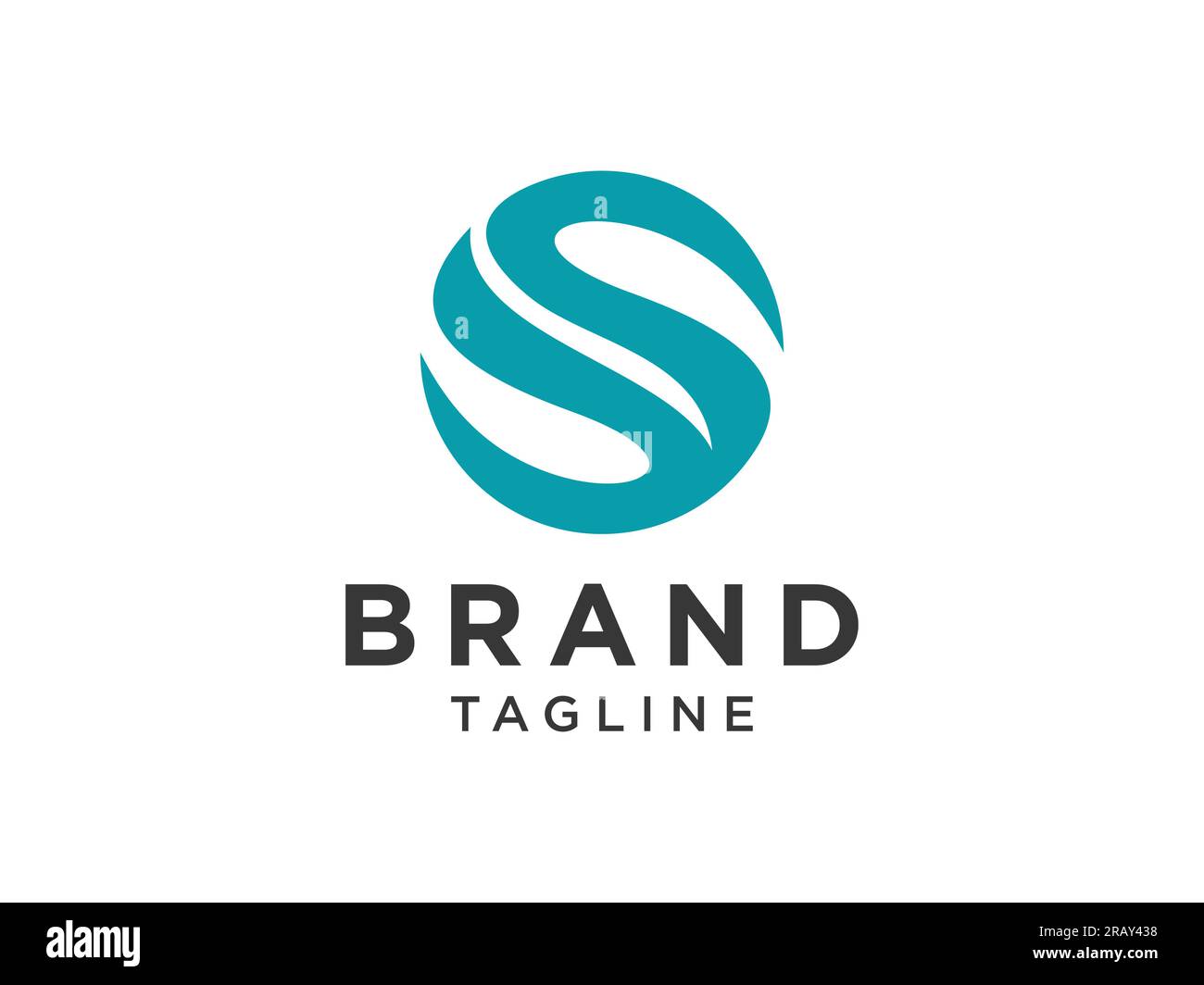 Abstract Initial Letter S Logo. Green Shape Infinity Style isolated on ...