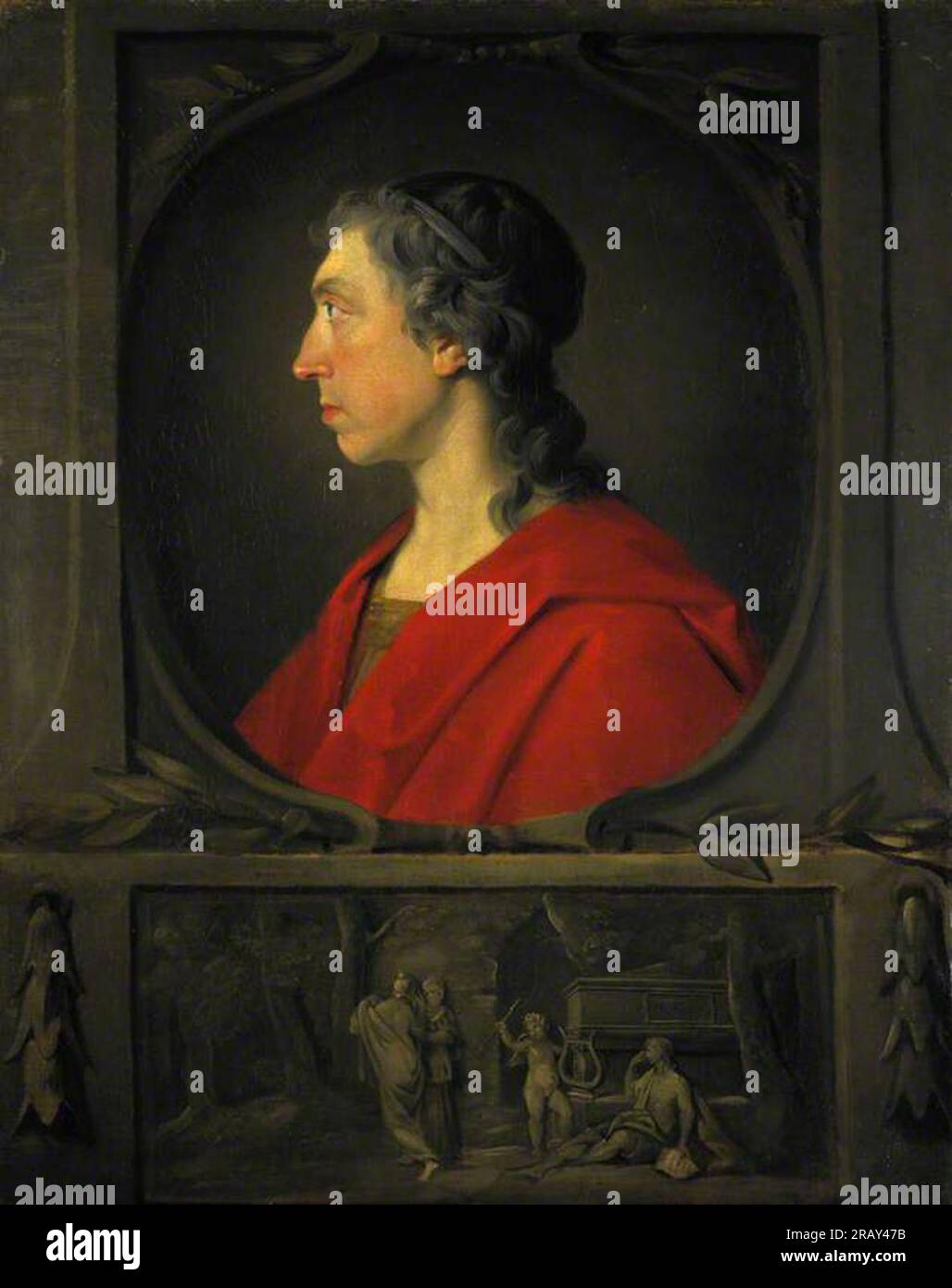 William Hamilton of Bangour, Poet 1748 by Gavin Hamilton Stock Photo ...