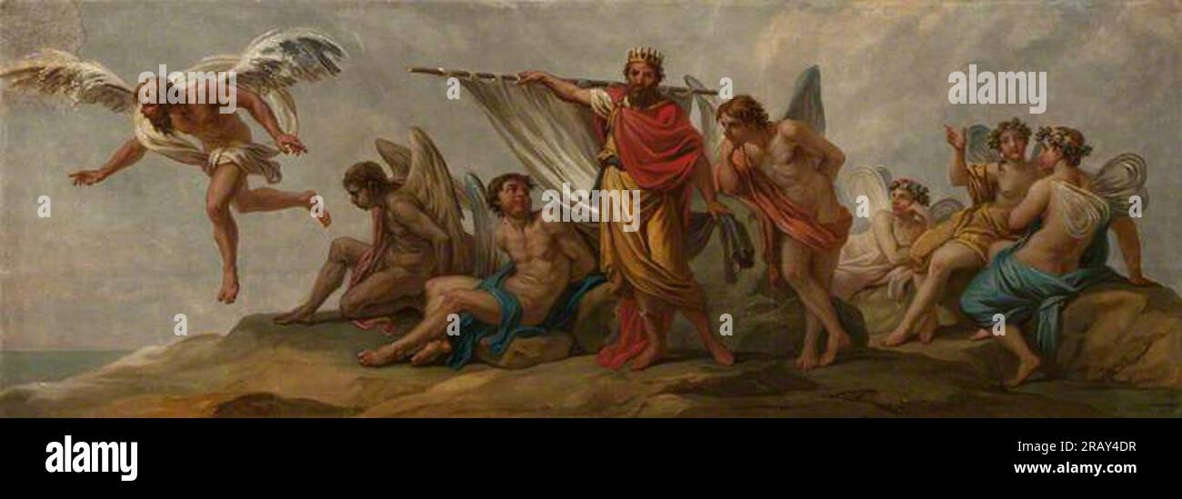 The Four Seasons. Spring – Triumph of Venus by William Hamilton Stock ...